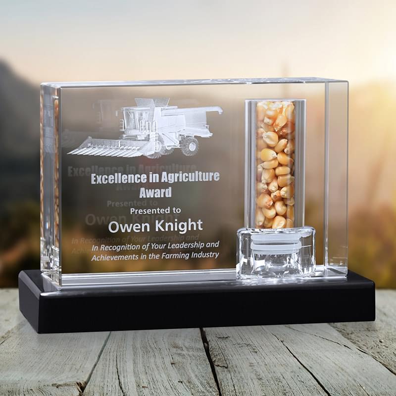 Courtney Rectangle with Base 4-3/4" - Custom printed with your logo ...